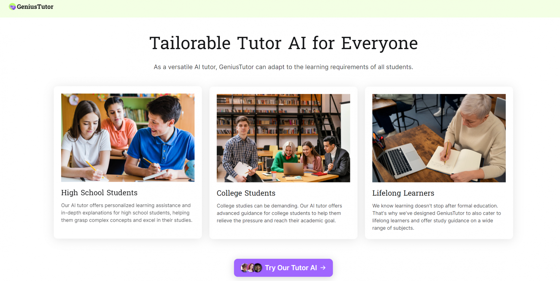 GeniusTutor Review: The Best Free AI Homework Solver for Everyone - Spyier